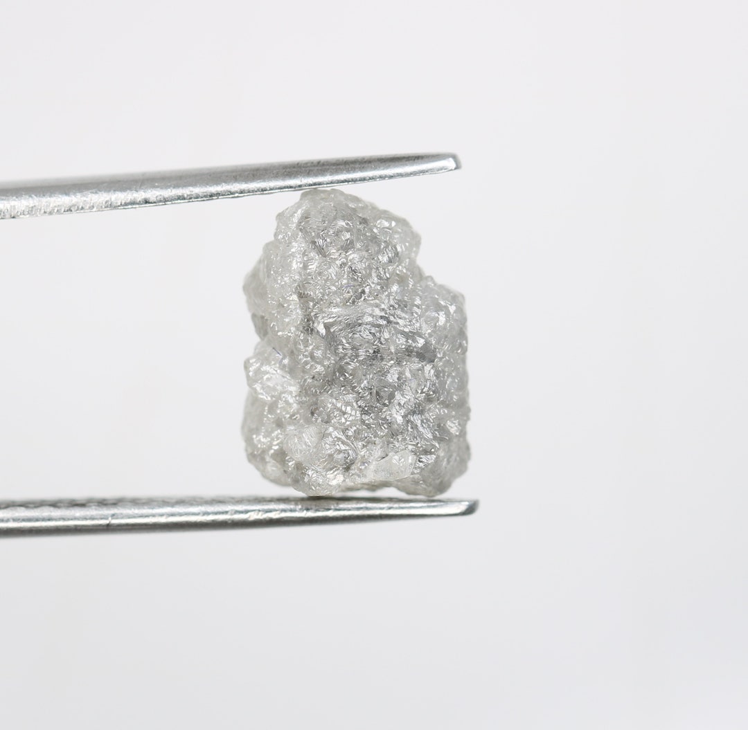 3.8ct Gray Rough Diamond | Natural Uncut Gemstone for Jewelry - Etsy