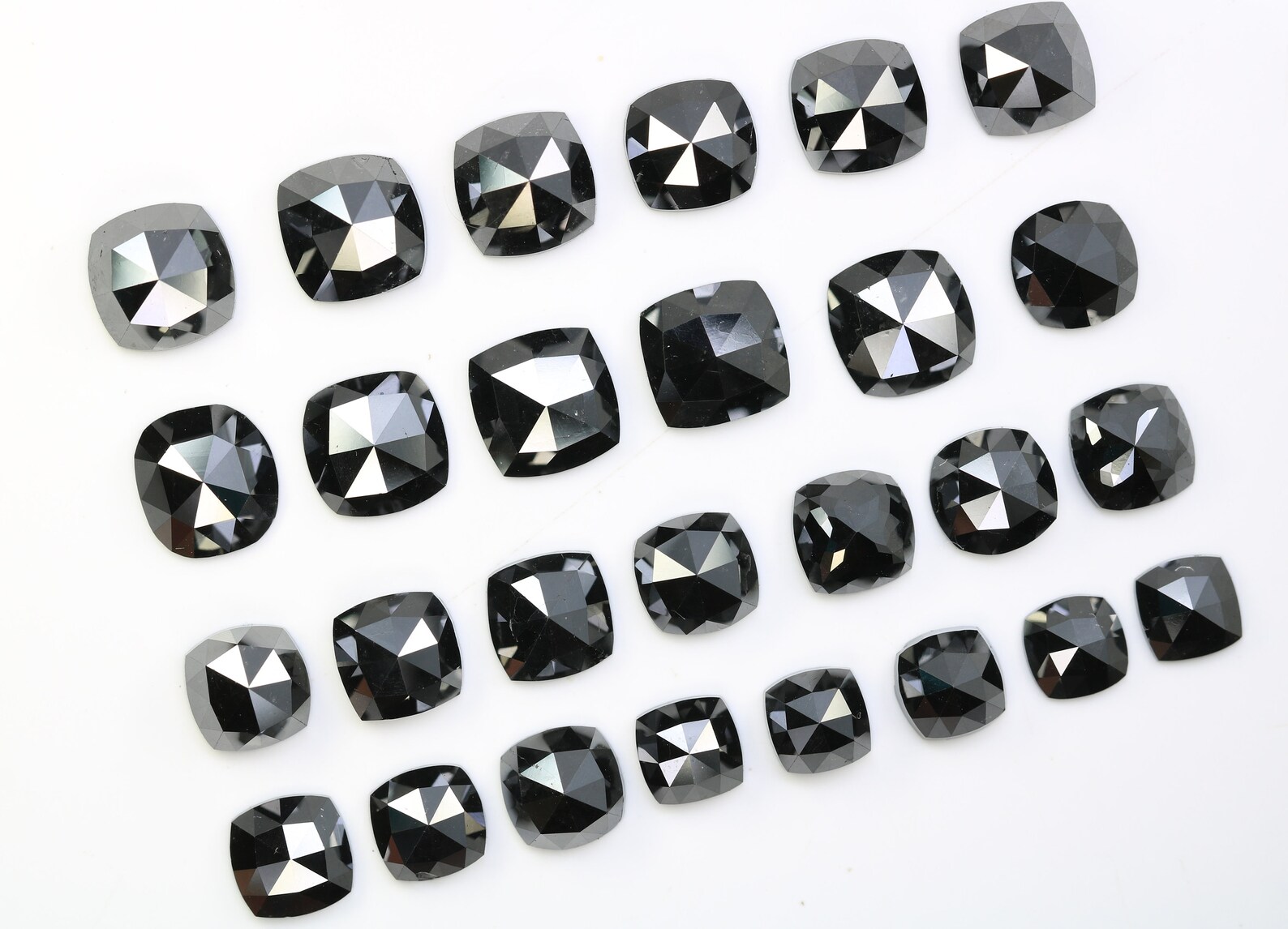 Natural Salt and Pepper Diamond | Unique Mixed Shape Gemstones | Black ...