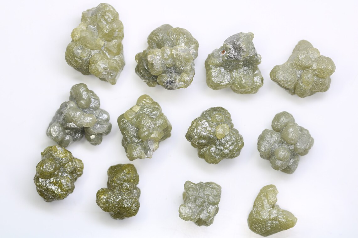 Raw Uncut Diamond Green Color Natural Loose Rough Diamonds | Etsy