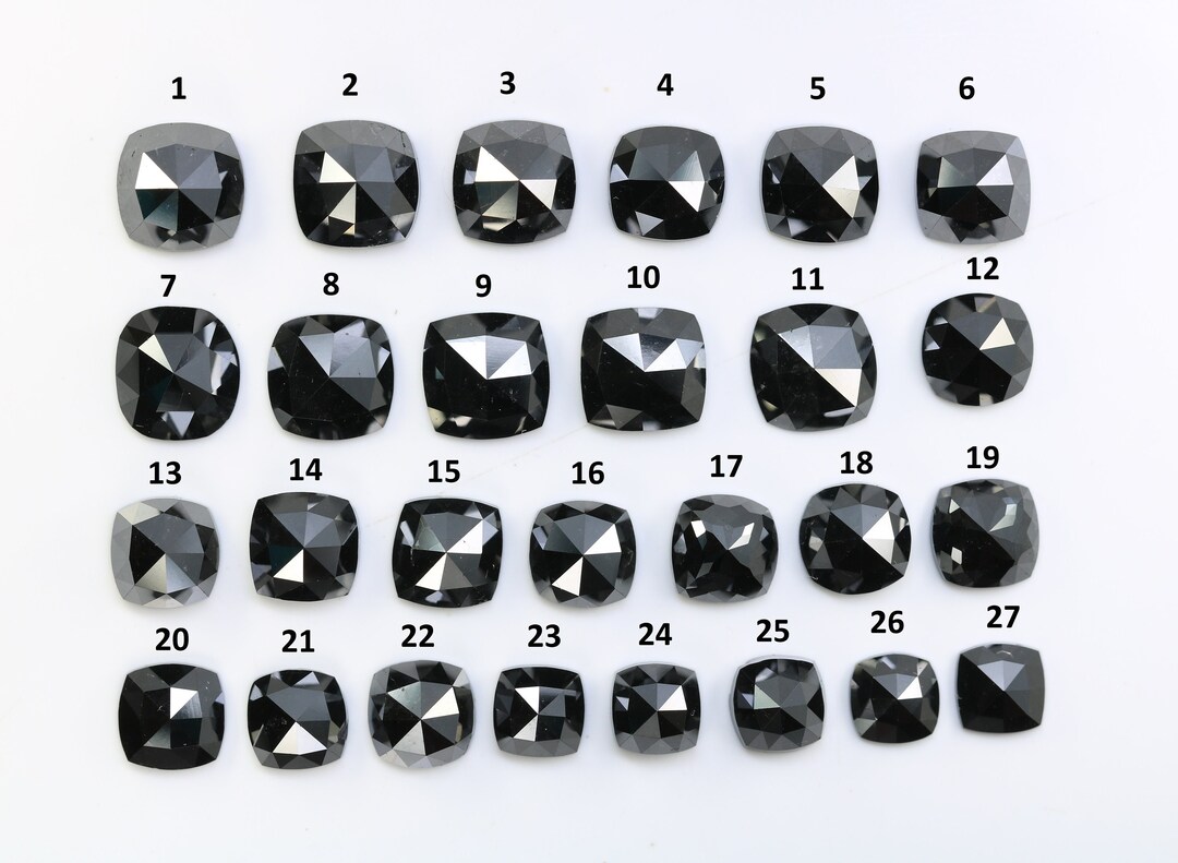 Natural Salt and Pepper Diamond | Unique Mixed Shape Gemstones | Black ...