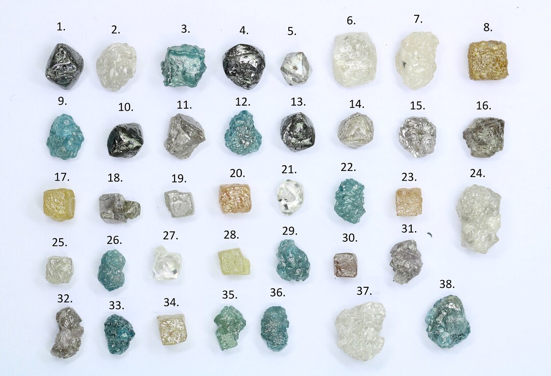 Antique Natural Rough Diamonds | Unique Loose Gemstones in Mixed Shapes ...