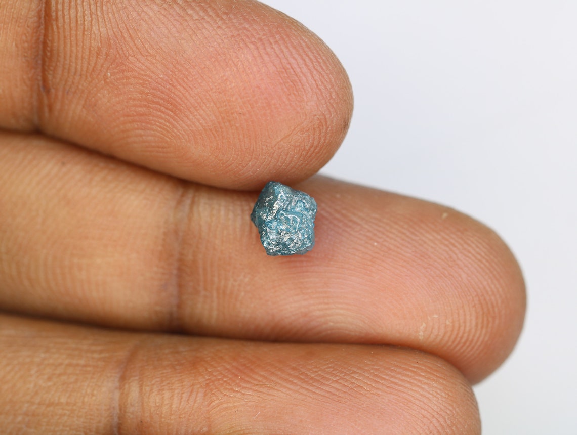 1.47 CT Blue Uncut Rough Diamond for Engagement Ringfor Gold Ring ...