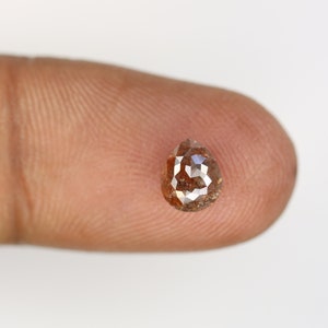 1.29 CT Fancy Shape Real Diamond | Certified Natural Brown Rose Cut ...
