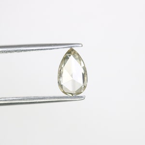 Loose Rose Cut Pear Diamond Engagement Ring Rustic Diamond Gold Ring ...