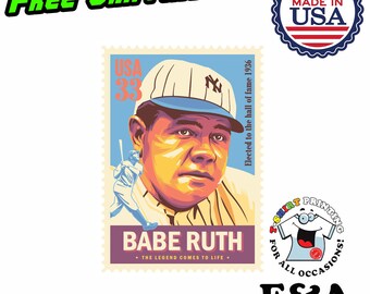 Babe Ruth - Etsy
