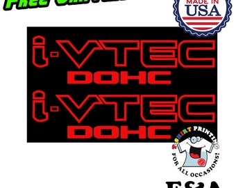Vtec Car Sticker - Etsy