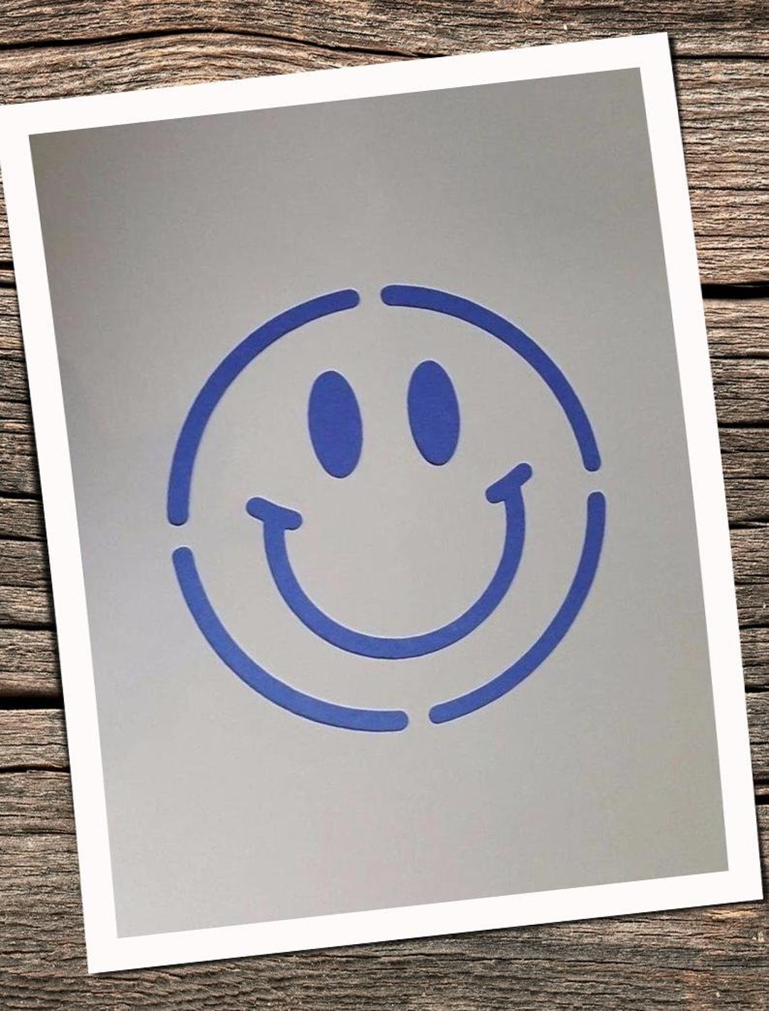 Template Smiley Plastic Painting Template Efco Hobby Decorative ...