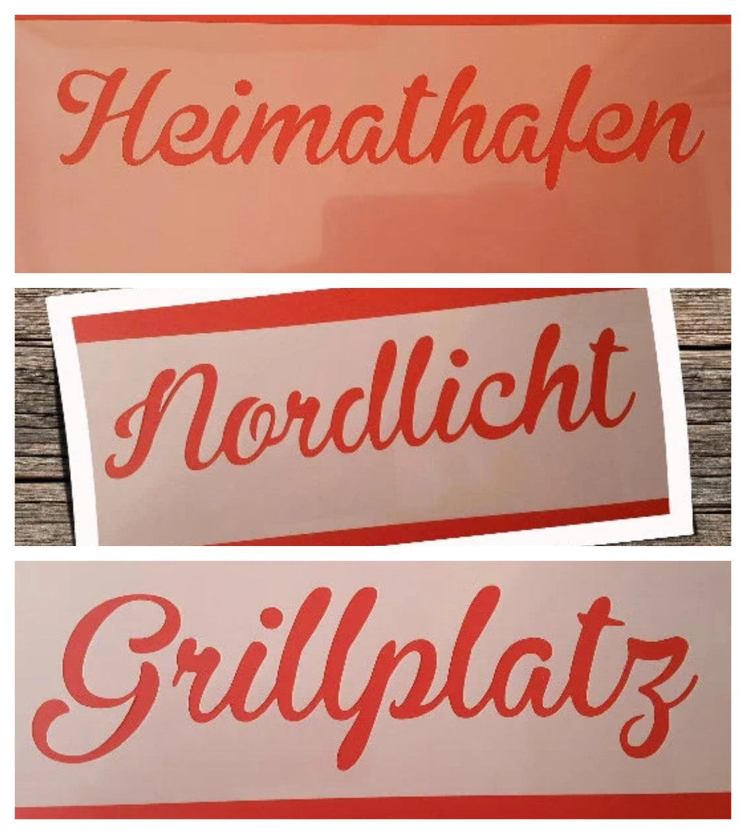 Stencils Home Port Stencil Font Lettering Letters Mylar Furniture Wall ...