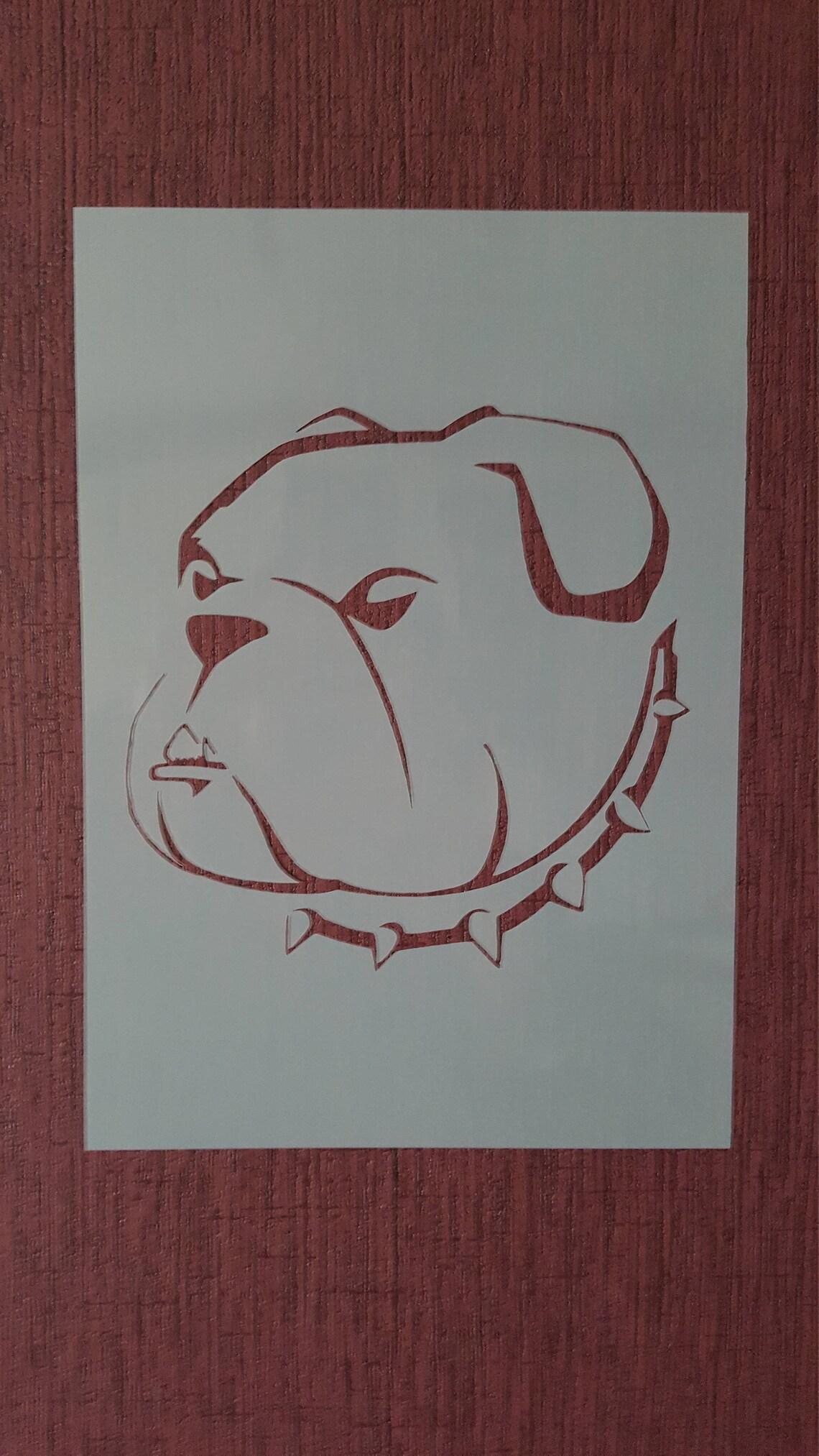 Stencils Bulldog Wall Decal Stencil Canvas Textile Design | Etsy