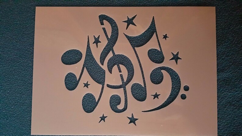 766 Stencils Music Notes Sheet Music Key Stencil Canvas | Etsy