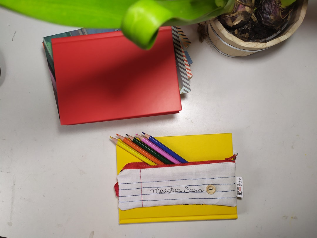 Mini Bookmark Pencil Case for Teachers - Etsy