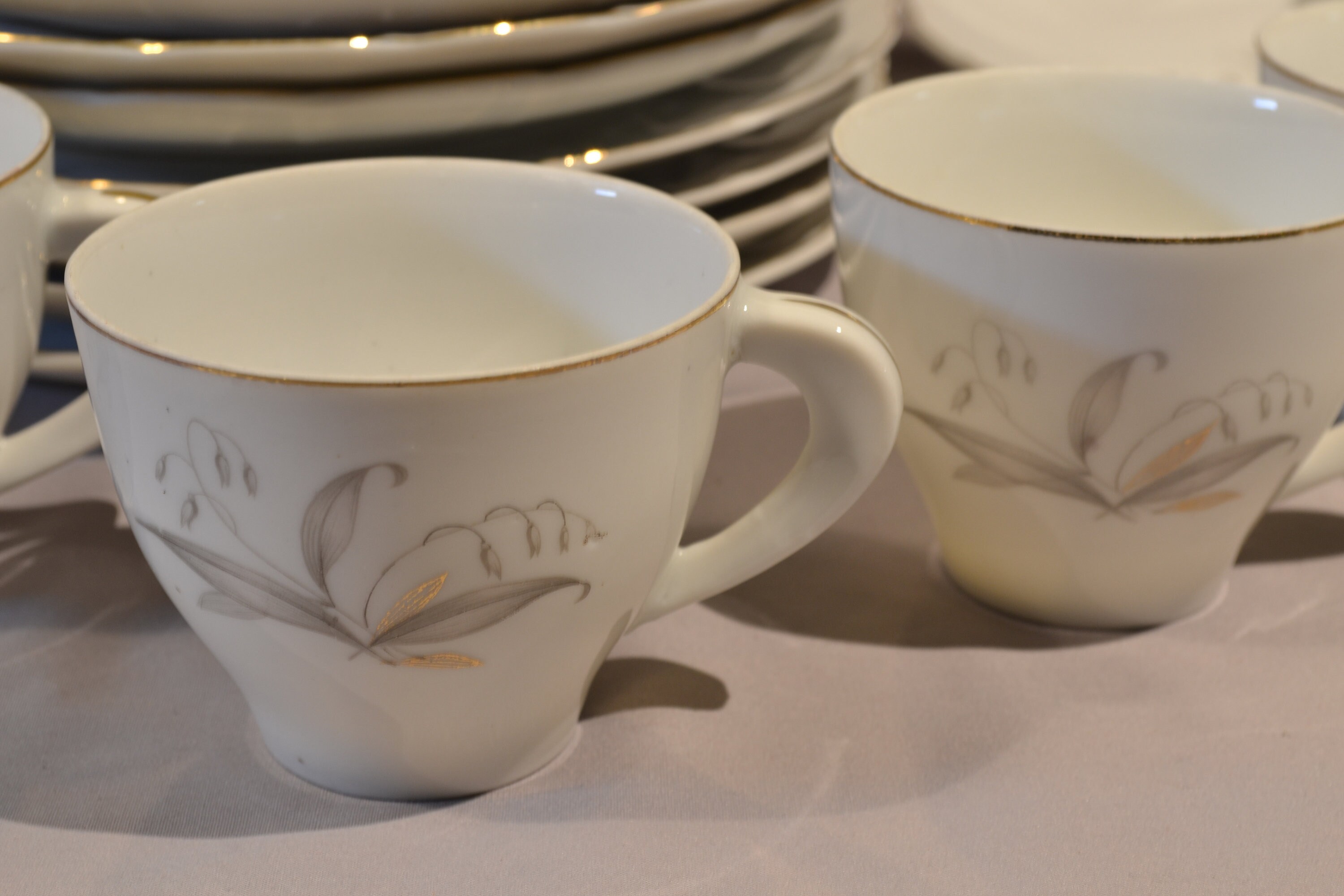 Reduced Price: Kaysons Fine China "golden Rhapsody" Unique Snack & Tea ...
