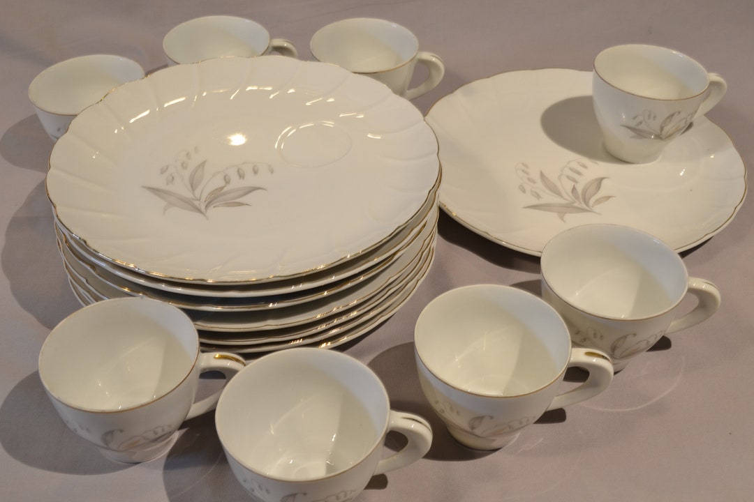 Reduced Price: Kaysons Fine China "golden Rhapsody" Unique Snack & Tea ...