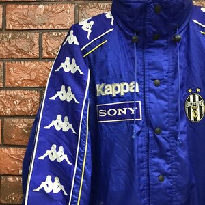 Vintage 90s Kappa Juvenfus Football Club Long Jacket Big Logo / Football Classic / Vintage ...