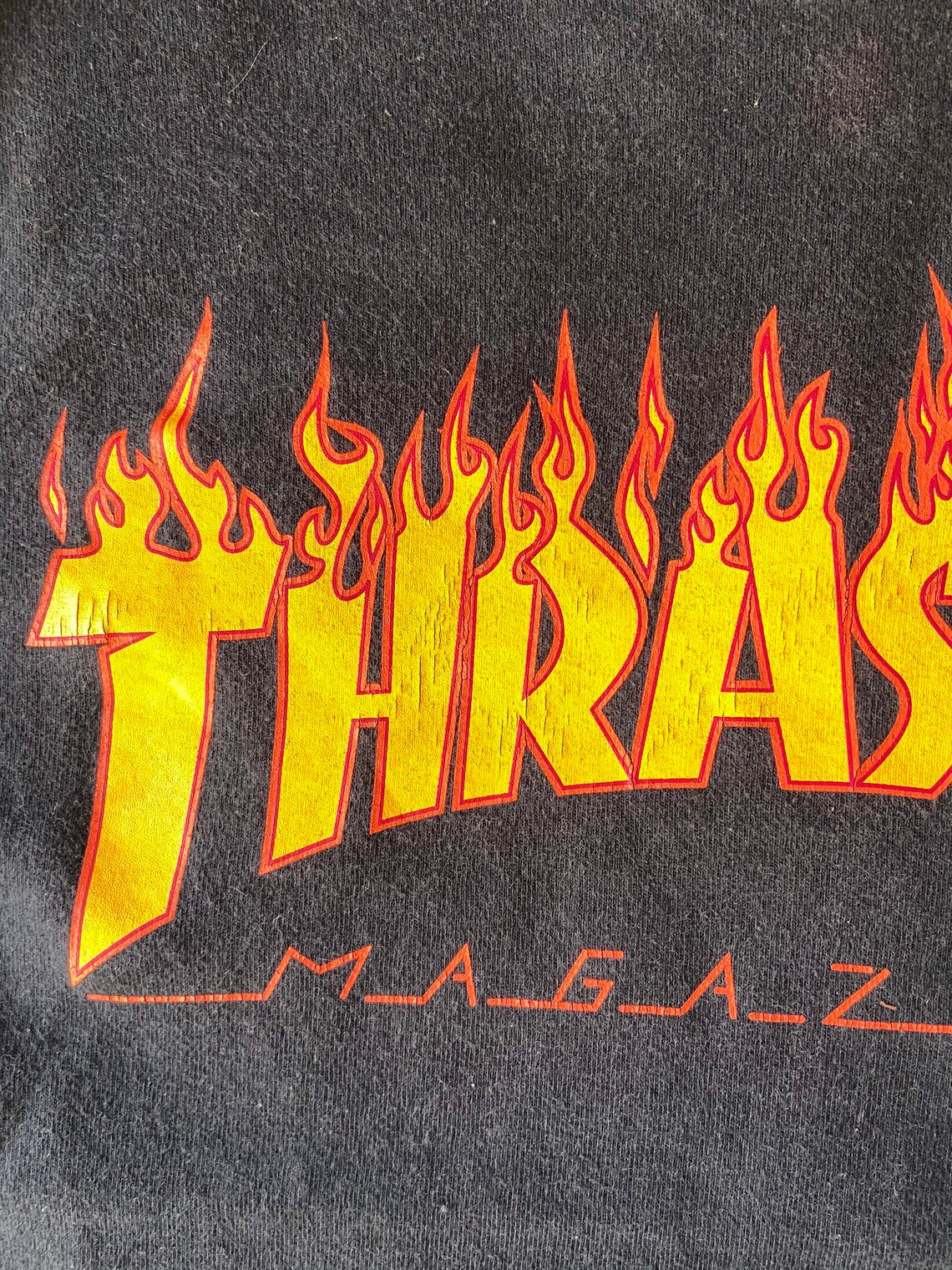 Vintage 90s OG Thrasher Magazine Flame Logo Skates T Shirt / - Etsy