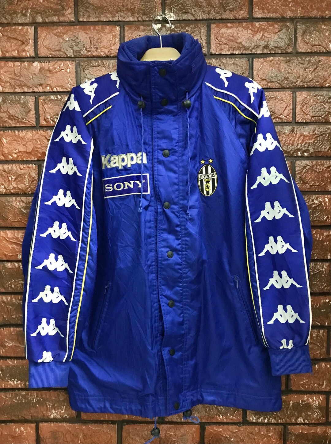 Vintage 90s Kappa Juvenfus Football Club Long Jacket Big Logo / Football Classic / Vintage ...