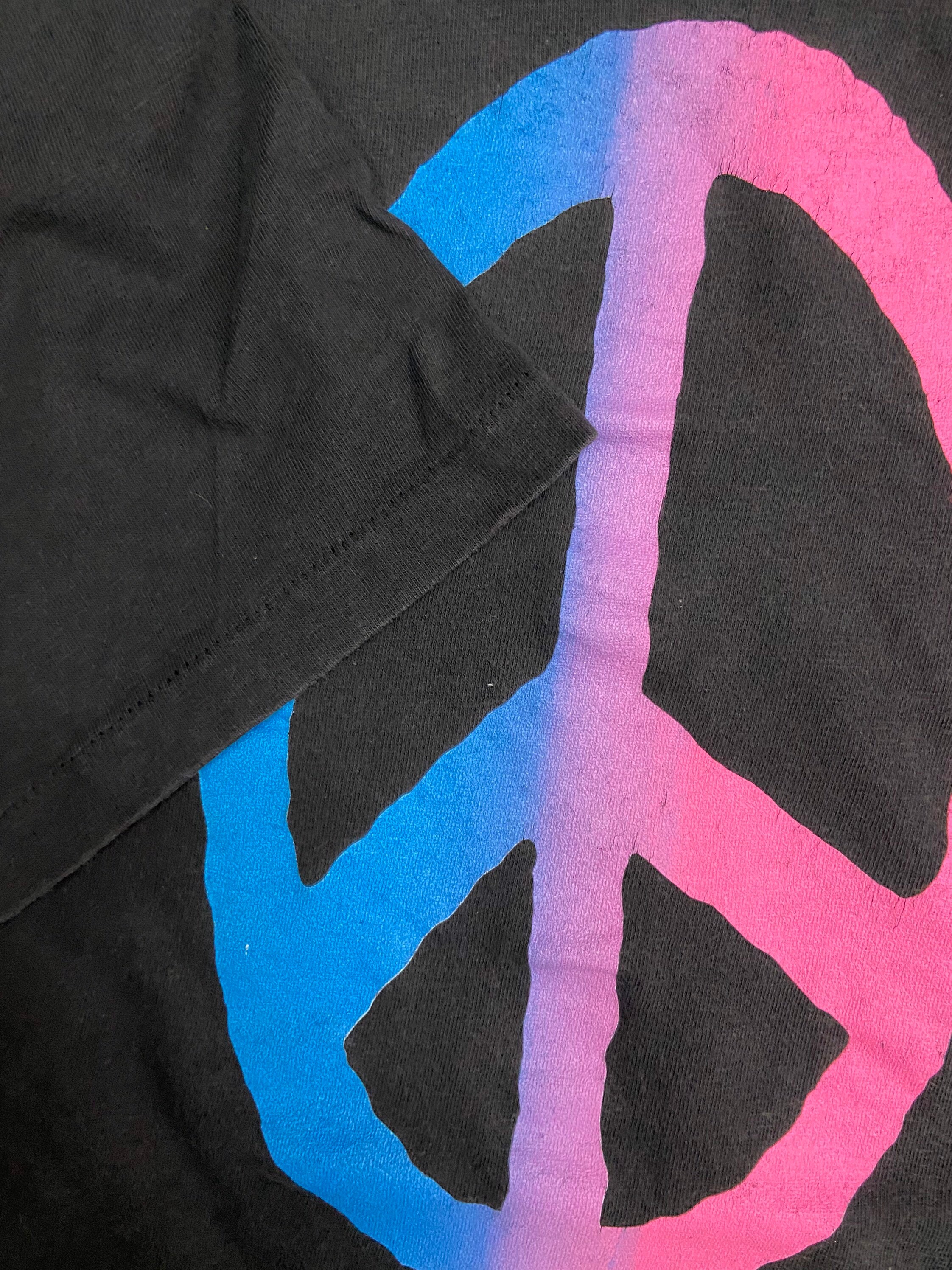 Vintage 90s Peace Logo Hippie Art T Shirt / Acid House - Etsy