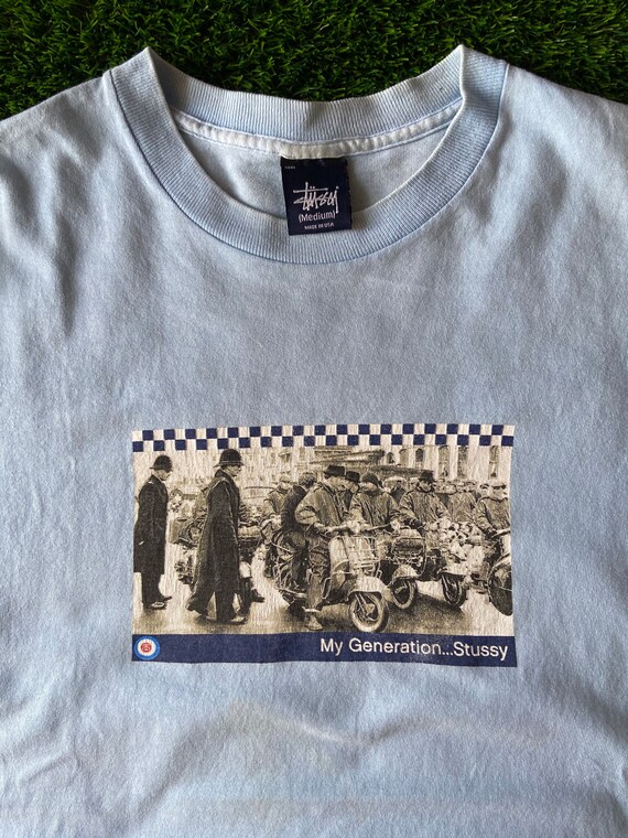 90s OG Stussy "My Generation" Mods Photoprint UK Tour… - Gem