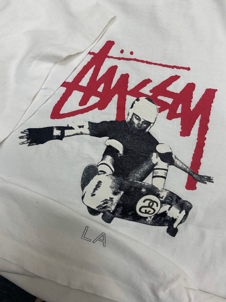 90s OG Stussy la Skater Photoprint T Shirt / Hip - Etsy