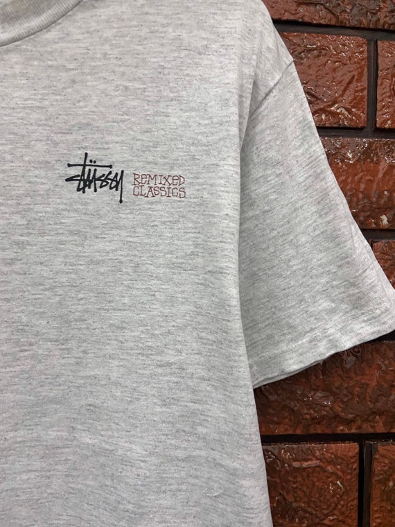 90s OG Stussy "Knowledge Be All On It" Photoprint T S… - Gem