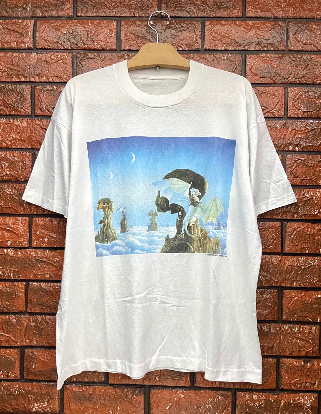 Vintage 90s Michael Whelan Surrealism Sci Fi T Shirt / Salvador Dali ...