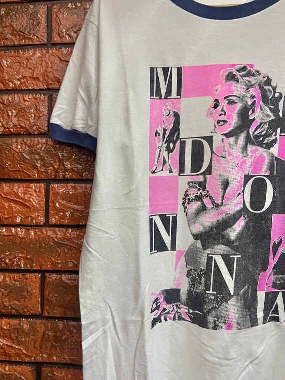 Vintage 00s Madonna Photoprint Pop Icon Ringer Style … - Gem