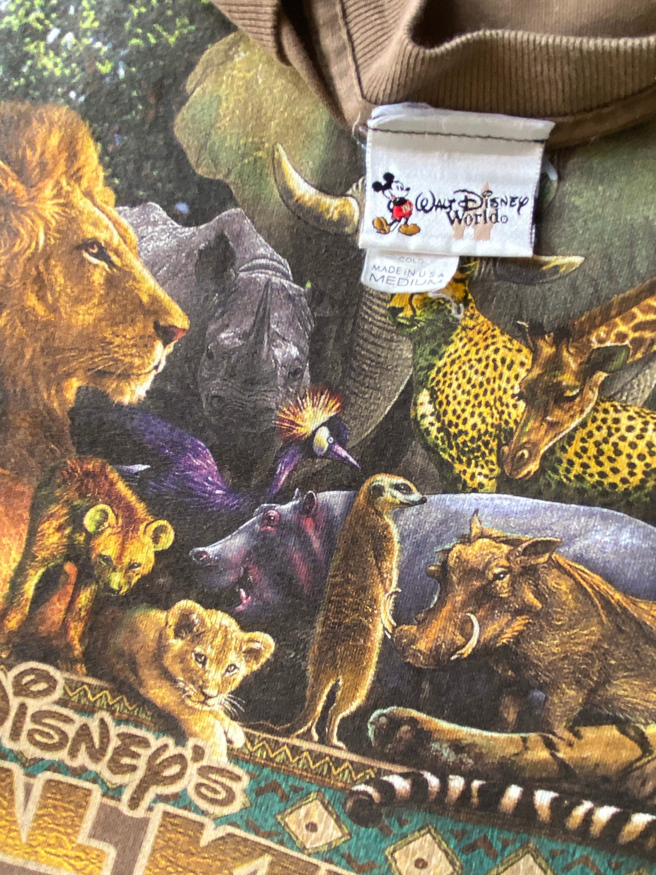 Vintage 00s Disney Animal Kingdom Park Promo Big Graphic T | Etsy