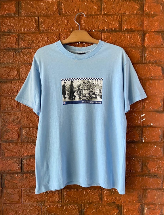 90s OG Stussy "My Generation" Mods Photoprint UK Tour… - Gem