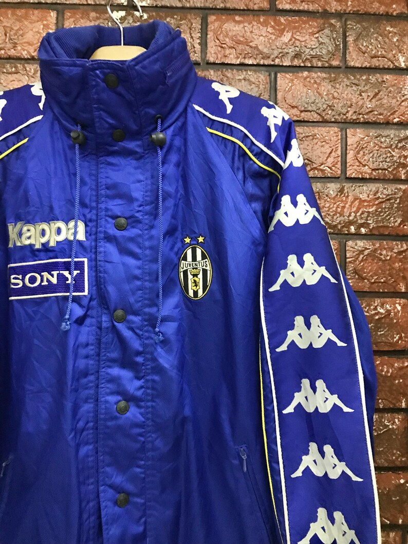 Vintage 90s Kappa Juvenfus Football Club Long Jacket Big Logo / Football Classic / Vintage ...