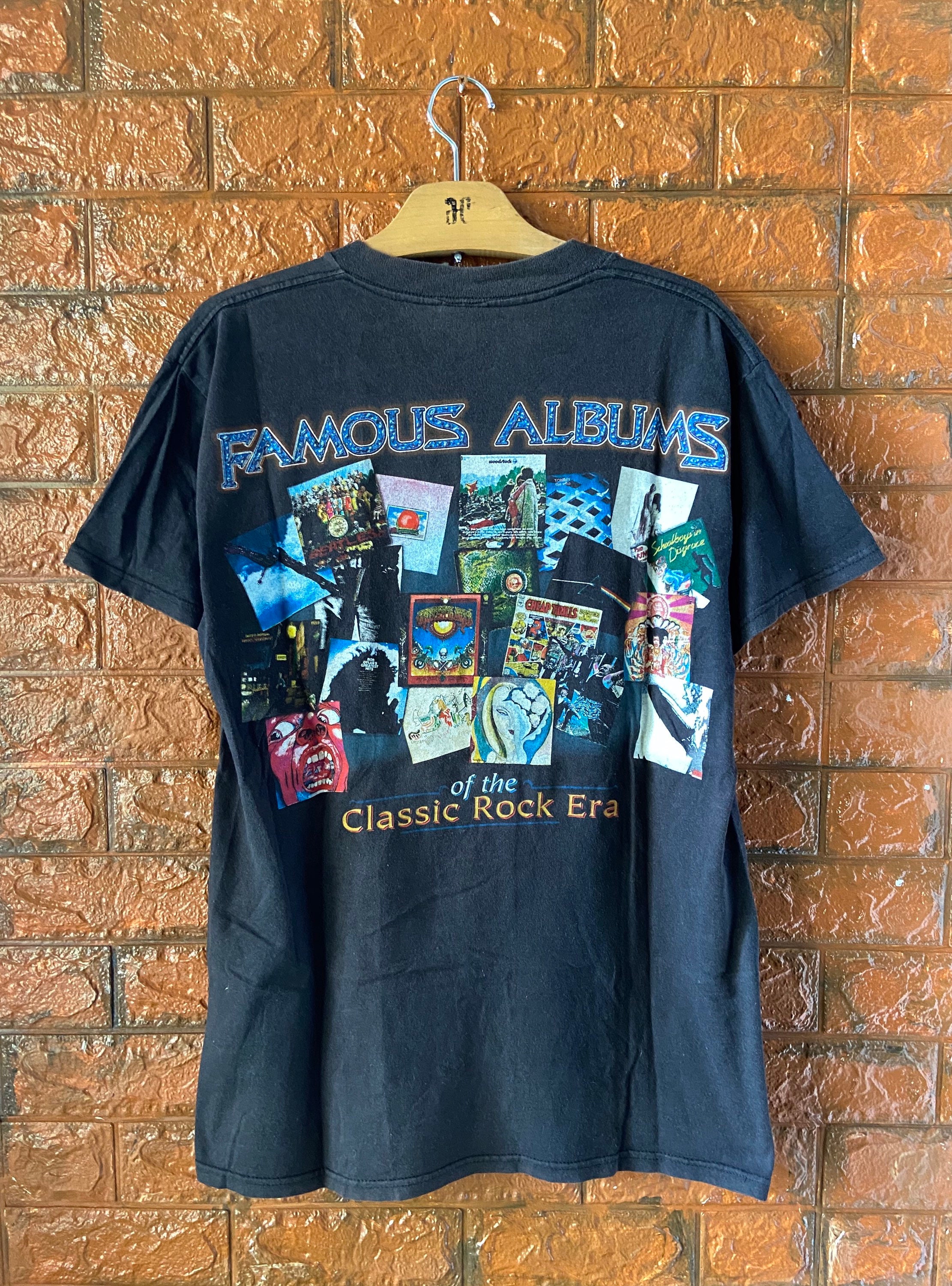 Vintage 90s Famous Classic Rock Album Compilation T Shirt Vintage 90s Famous Classic Rock Album Compilation T Shirt