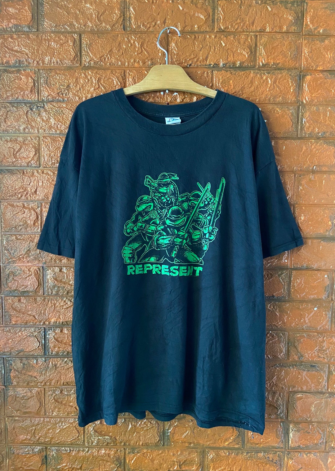 Vintage 00s Teenage Mutant Ninja Turtles American Superheroes Cartoon T ...