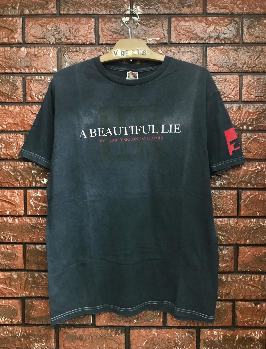 Vintage 00s 30 Second to Mars "a Beautiful Lie" 2005 Album Tour T Shirt ...