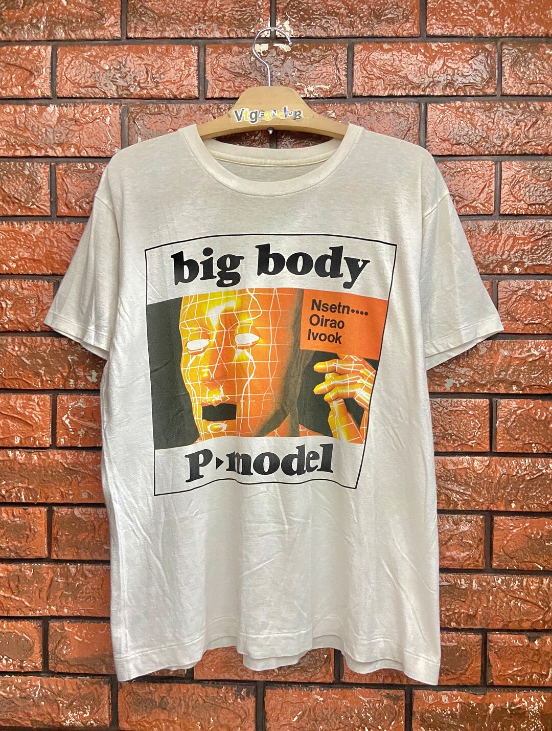 Vintage 90s P Model Big Body 1993 Album Electronic Techno Disco Music Band Tour T Shirt / Ymo ...