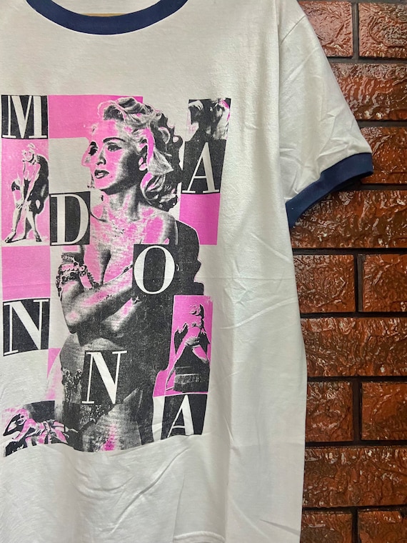 Vintage 00s Madonna Photoprint Pop Icon Ringer Style … - Gem