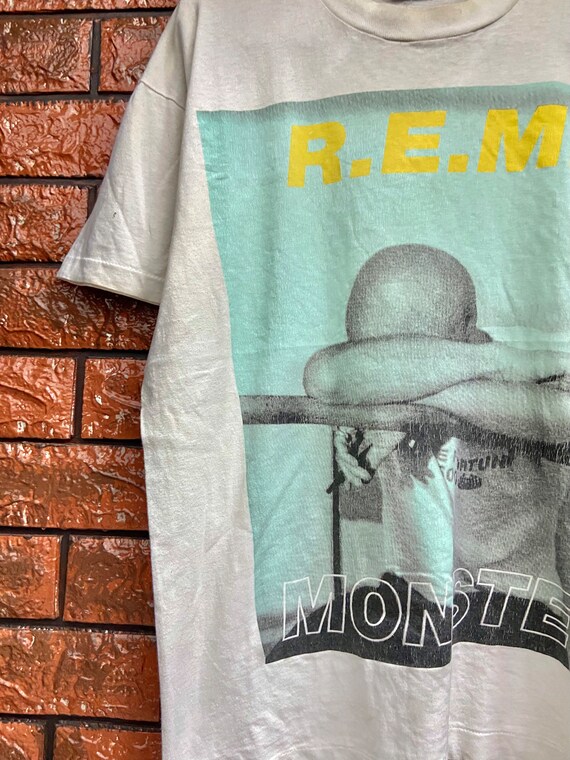 Vintage 90s REM "Monster" 1995 Album Tour Promo T Shi… - Gem