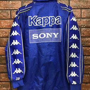 Vintage 90s Kappa Juvenfus Football Club Long Jacket Big Logo / Football Classic / Vintage ...