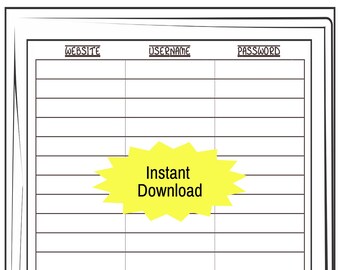 Website Tracker, Password Tracker, Username Tracker, Website Log ...