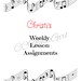 Printable Music Lesson Assignment Sheet, Music Assignment Sheet, Music ...
