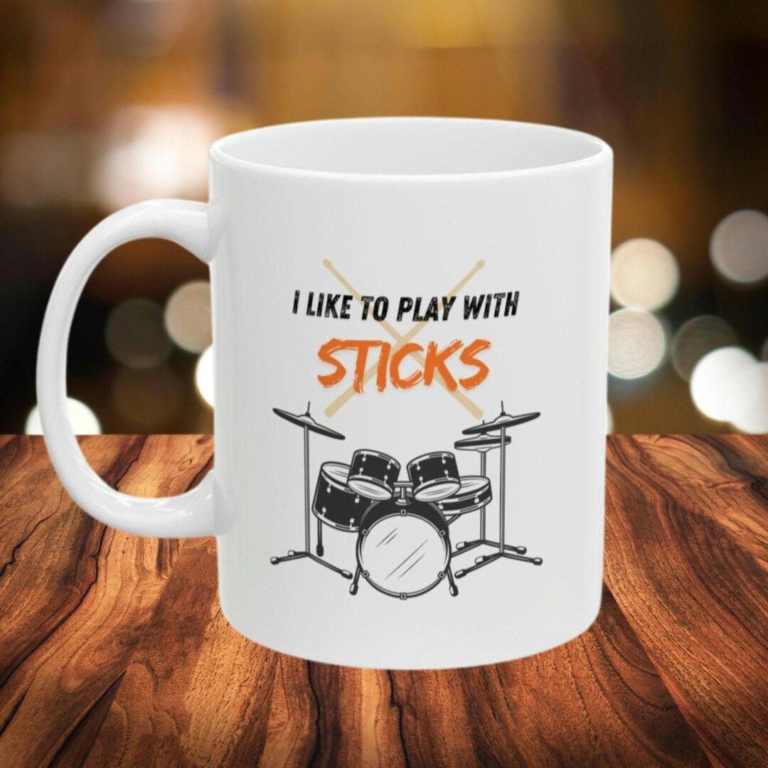 Drummer Coffee Mug, Fun Musician Coffee Cup, Percussionist Gift, Music ...