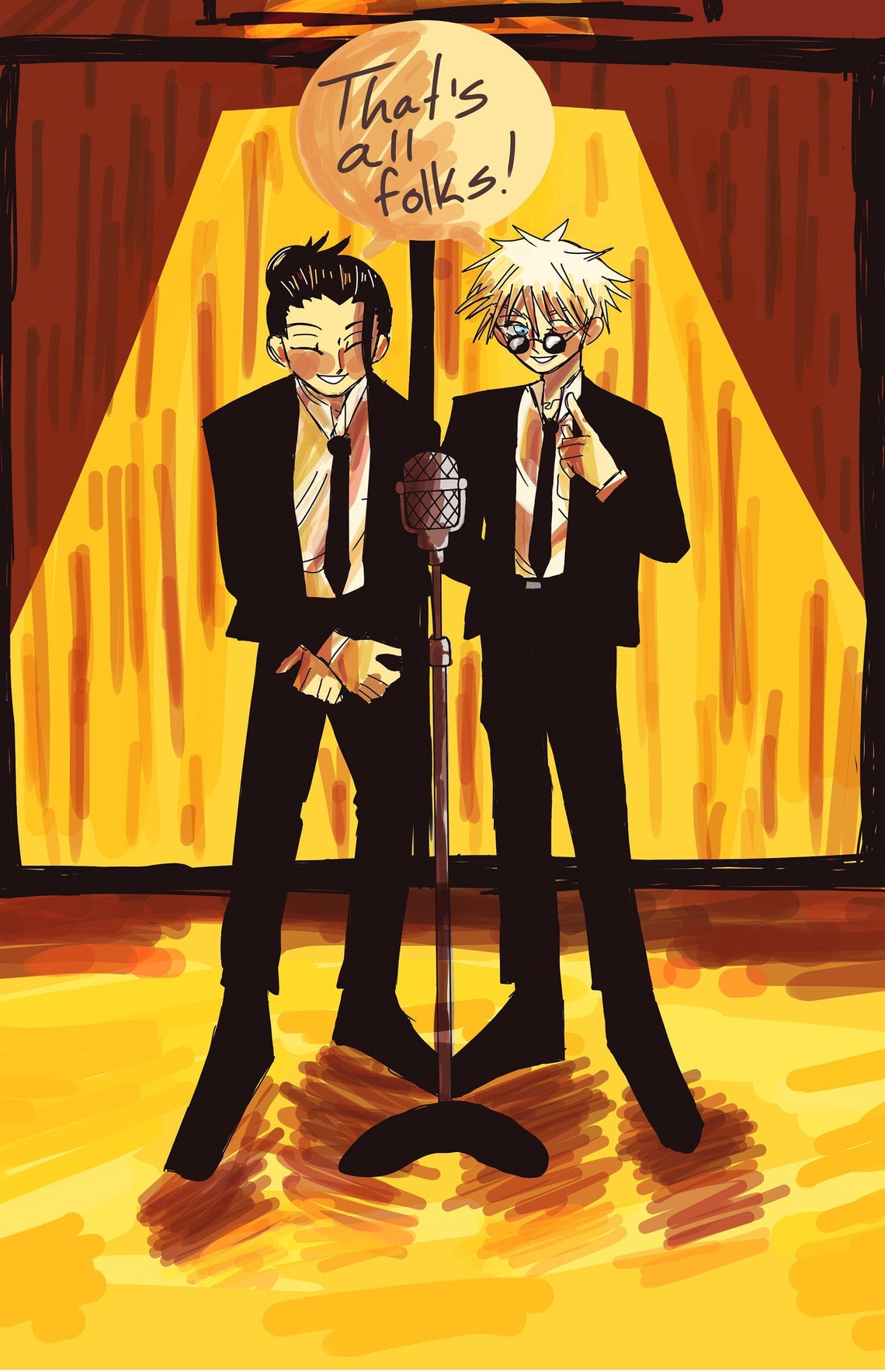 Jujutsu Kaisen Geto and Gojo Print - Etsy