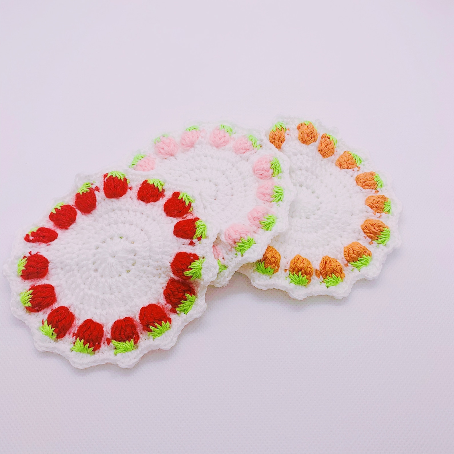 Crochet Pattern / Crochet Strawberry Coaster Pattern / PDF Pattern - Etsy