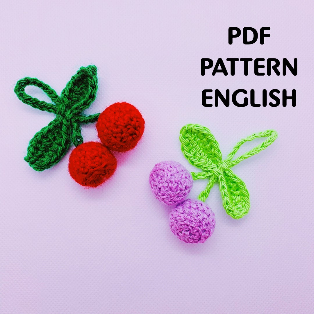 Crochet Pattern / Crochet Cherry Pattern / PDF Pattern - Etsy