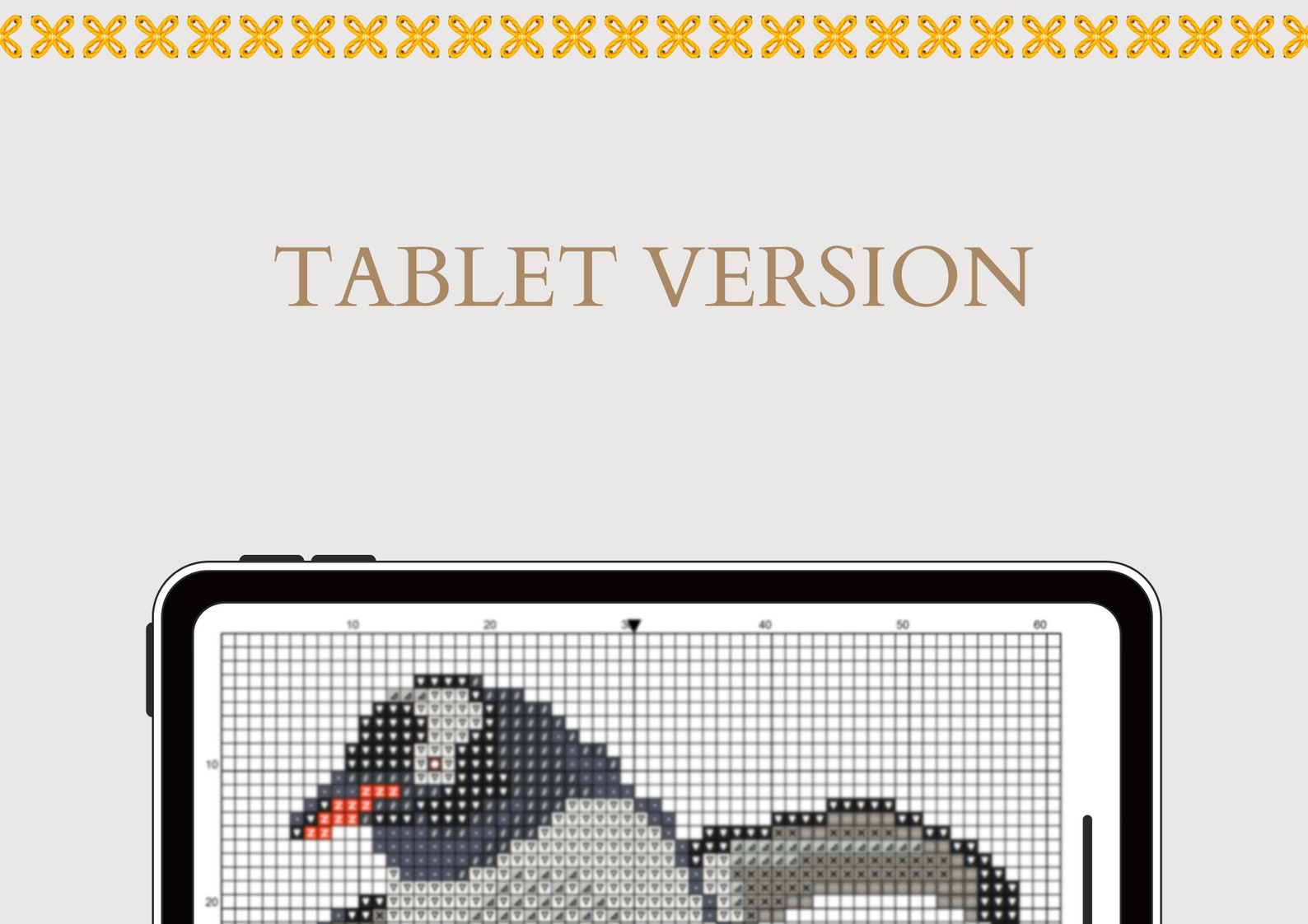 Gentoo Penguin Embroidery Pattern, Cross Stitch Primitive Design ...