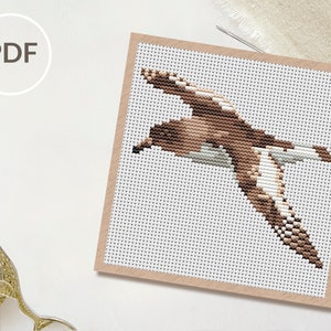 Sooty Shearwater Cross Stitch Pattern, Sea Brown Birds, Muttonbird ...