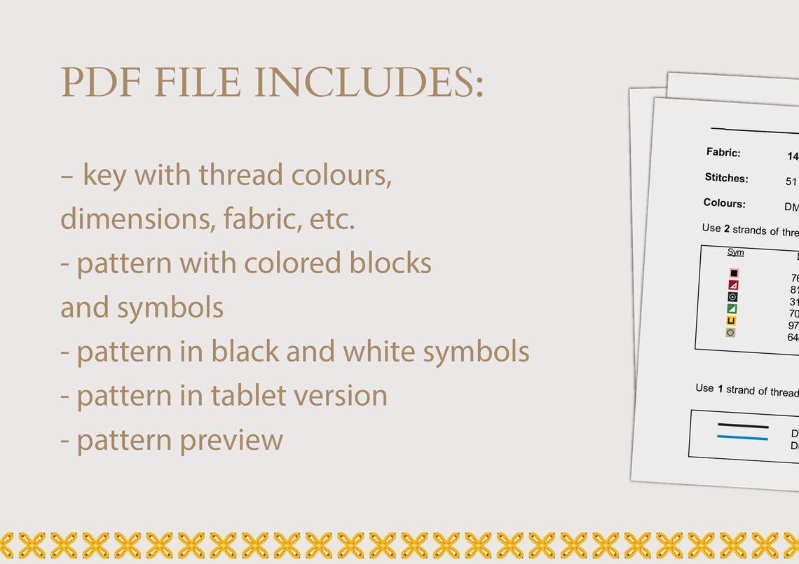 Cute Cat With Festoon сross Stitch Pattern, Christmas Winter Holiday ...