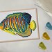 Royal Angelfish Cross Stitch Pattern, Toy Aquarium Fish Embroidery ...