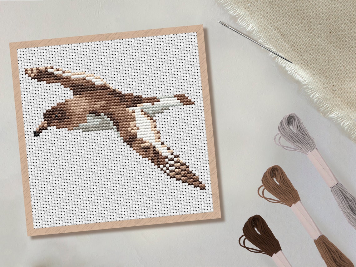 Sooty Shearwater Cross Stitch Pattern, Sea Brown Birds, Muttonbird ...