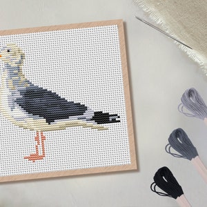 Ring-billed Gull Cross Stitch Pattern White Seabirds Sea - Etsy