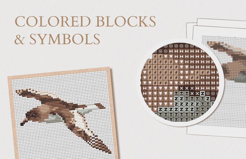 Sooty Shearwater Cross Stitch Pattern, Sea Brown Birds, Muttonbird ...
