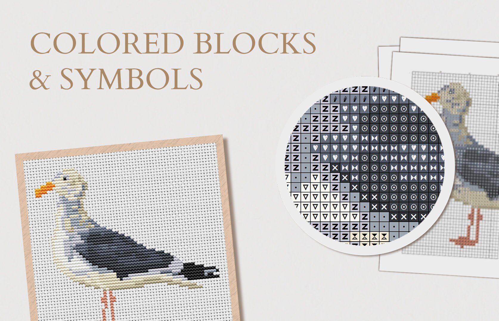 Ring-billed Gull Cross Stitch Pattern White Seabirds Sea - Etsy